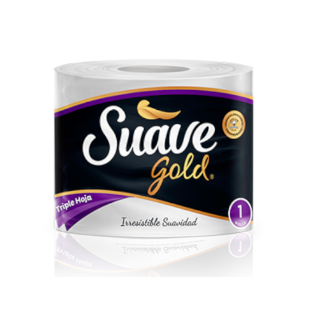 Papel Higiénico Suave Gold Triple Hoja 1 Unidad | SuperBooM